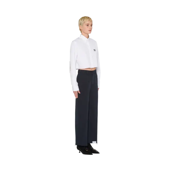 Miu Miu Gart-dyed Drill Pants