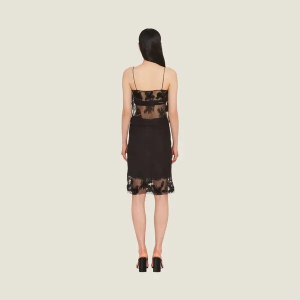 Miu Miu Embroidered Lace Skirt