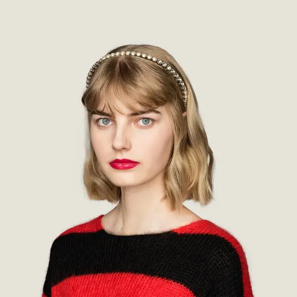 Miu Miu Headband With Crystals