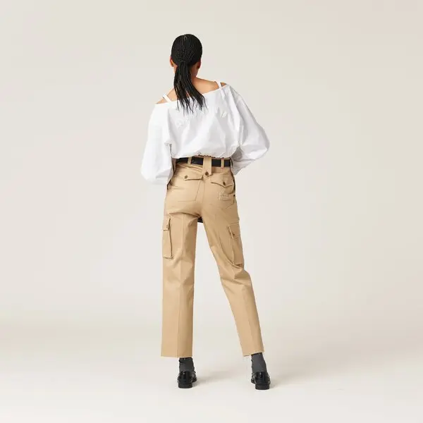 Miu Miu Straight Fit Chino Pants - Cord | Editorialist