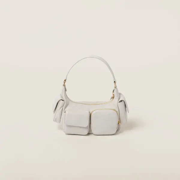 Miu Miu Nappa Leather Pocket Bag - White