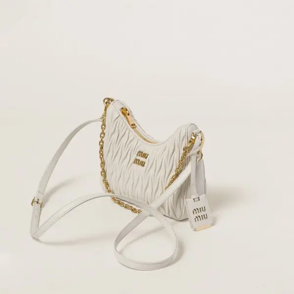 Miu Miu Matelassé Nappa Leather Shoulder Bag