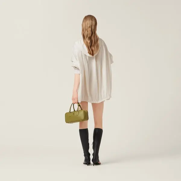 Miu Miu Technical Silk Blouson Jacket