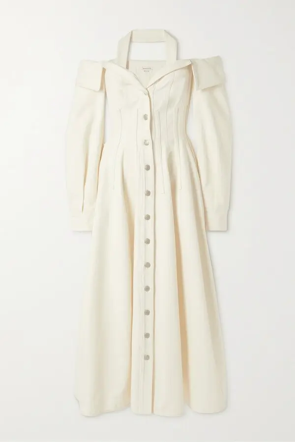 knee length dresses for ladies Lolita Denim Midi Dress