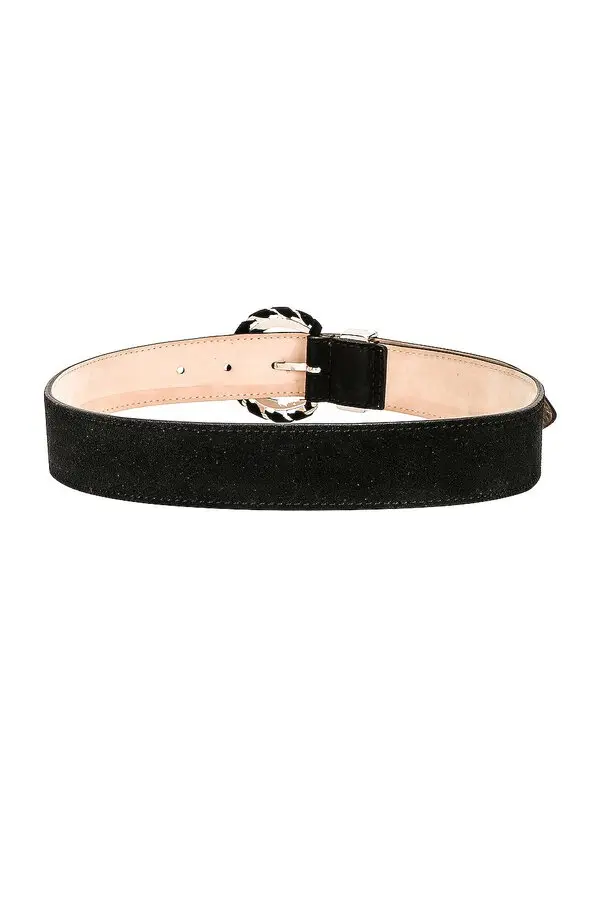 Iro Paris Tressy Suede Belt In Black - 66% Off | Editorialist display picture 3
