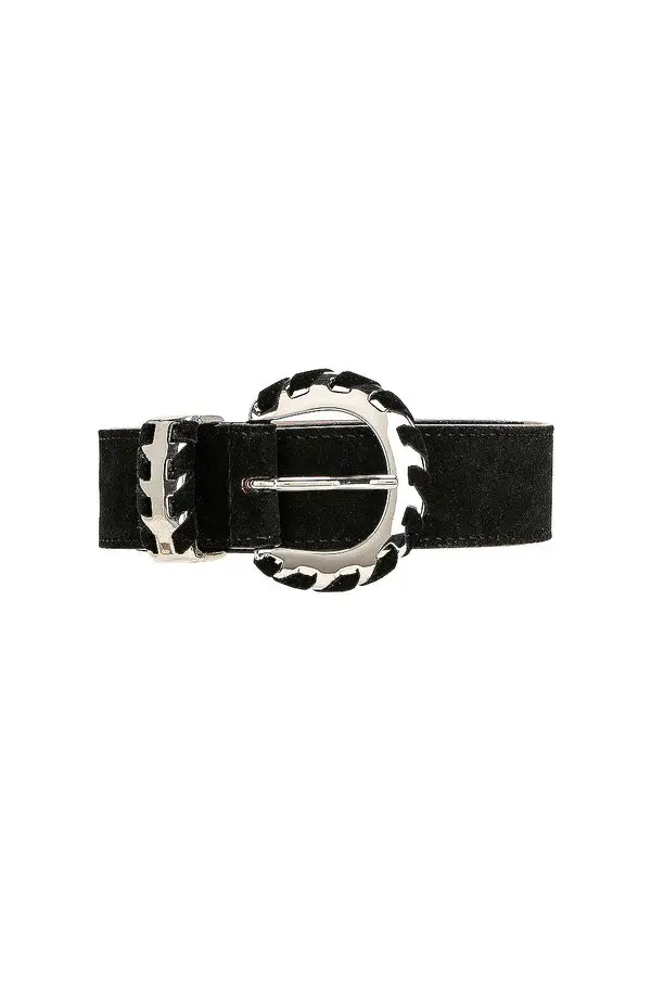 Iro Paris Tressy Suede Belt In Black - 66% Off | Editorialist display picture 3