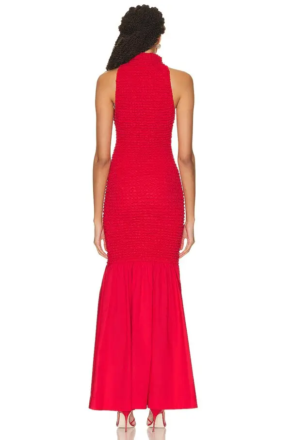 Staud Kiera Dress In Red