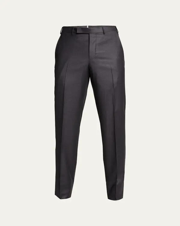 Zegna Trofeo Wool Trousers - Gray