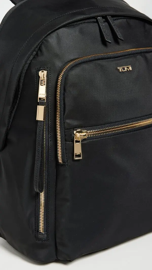 Tumi Halsey Backpack - Black/gold