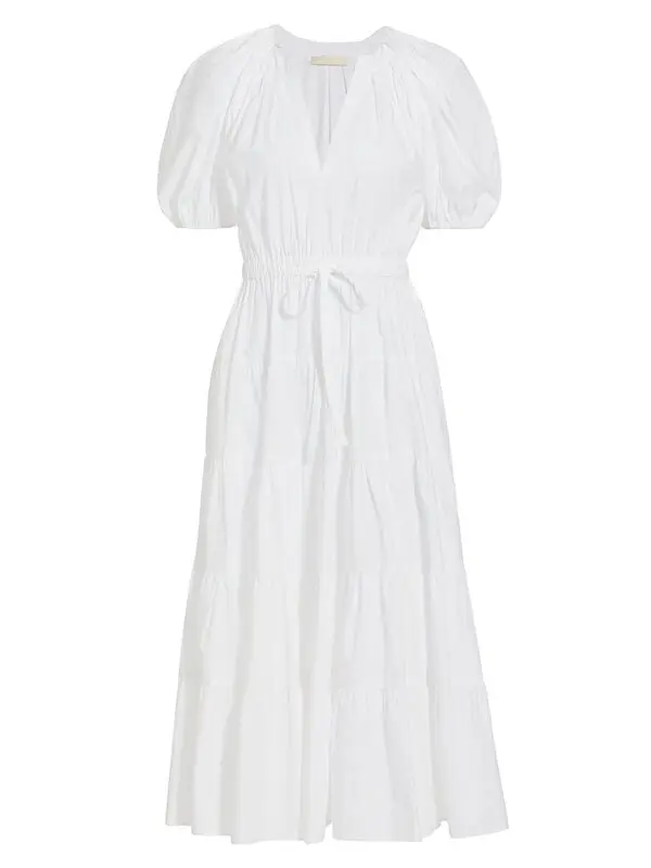 Ulla Johnson Olina Puff-sleeve Midi-dress