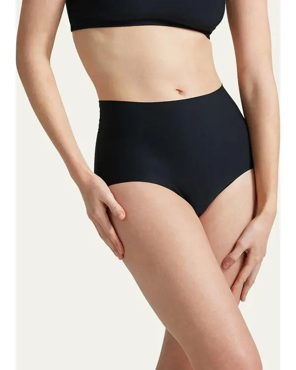 Commando Butter High-rise Stretch Bikini Briefs - Black