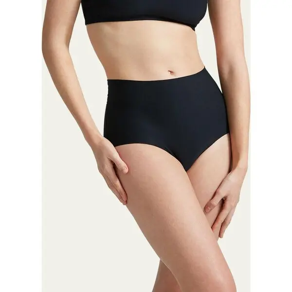 Commando Butter High-rise Stretch Bikini Briefs - Black