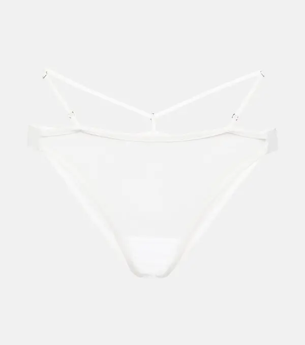 NENSI DOJAKA Bridal Tulle Briefs - White