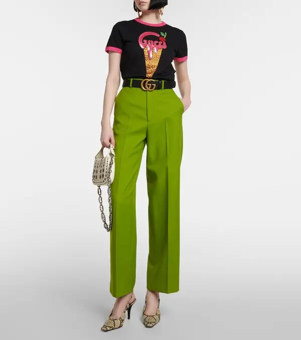 Gucci Embellished Cotton T-shirt