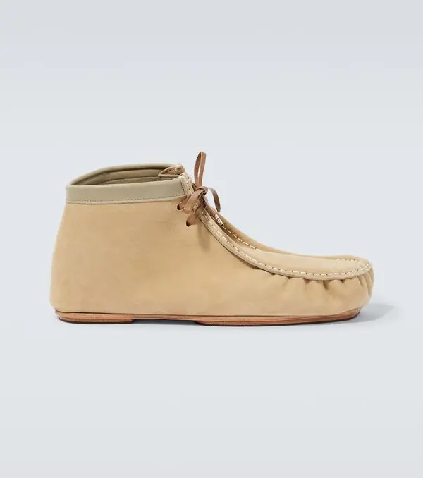 Auralee Suede Moccasins