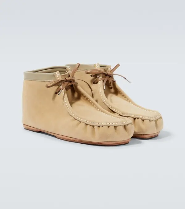 Auralee Suede Moccasins