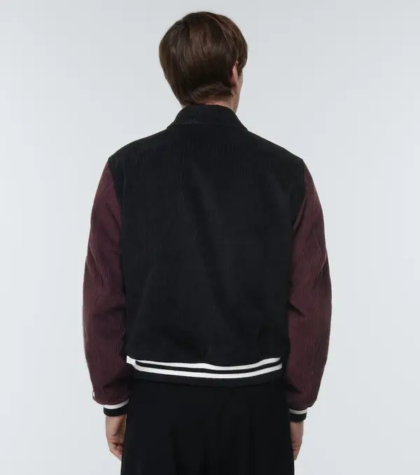Amiri Corduroy Varsity Jacket - Black
