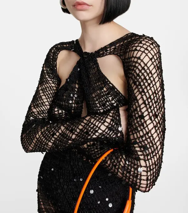 coperni sequin crochet dress Sequin Crochet Dress available on www.coperni paris.com