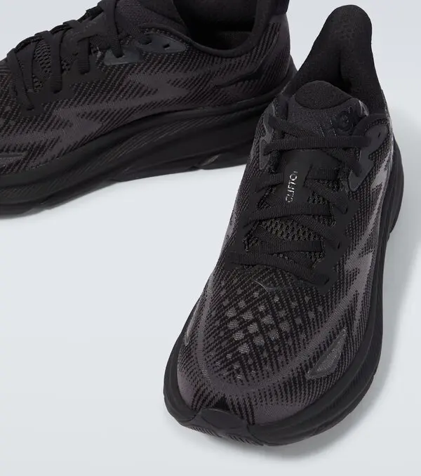 Hoka One One Clifton 9 Sneakers - Black