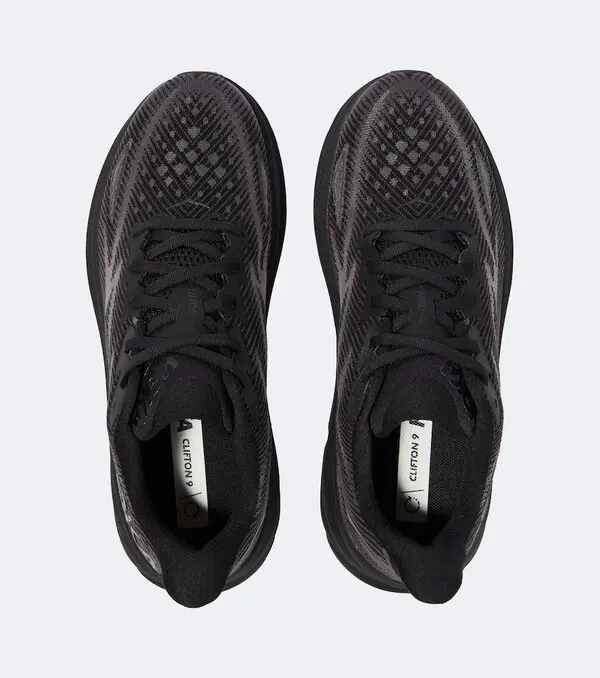Hoka One One Clifton 9 Sneakers - Black