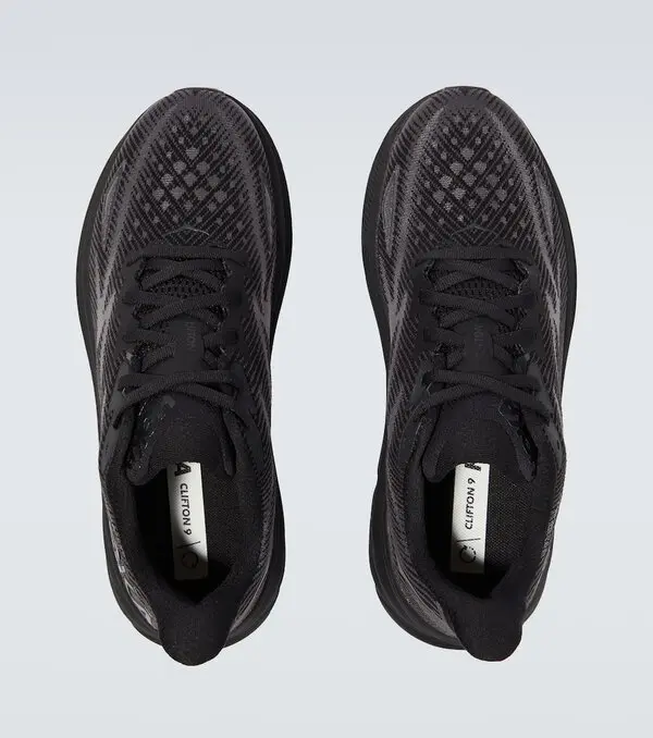 Hoka One One Clifton 9 Sneakers - Black