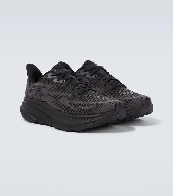 Hoka One One Clifton 9 Sneakers - Black