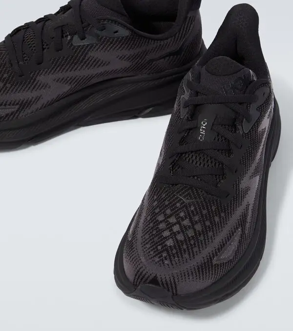 Hoka One One Clifton 9 Sneakers - Black