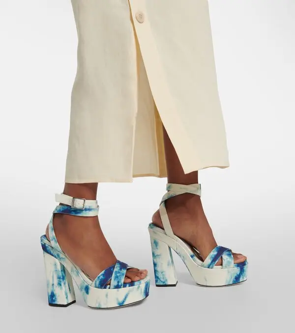 JIMMY CHOO Gaia 140 Platform Sandals - Multicoloured