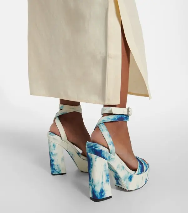 JIMMY CHOO Gaia 140 Platform Sandals - Multicoloured