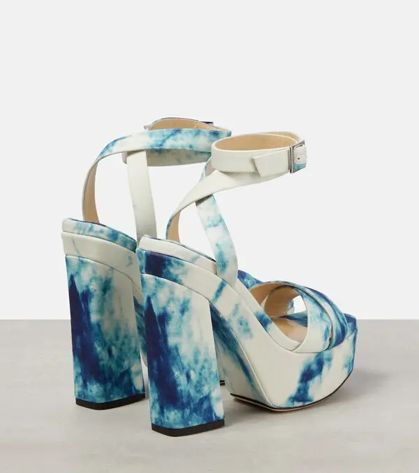 JIMMY CHOO Gaia 140 Platform Sandals - Multicoloured