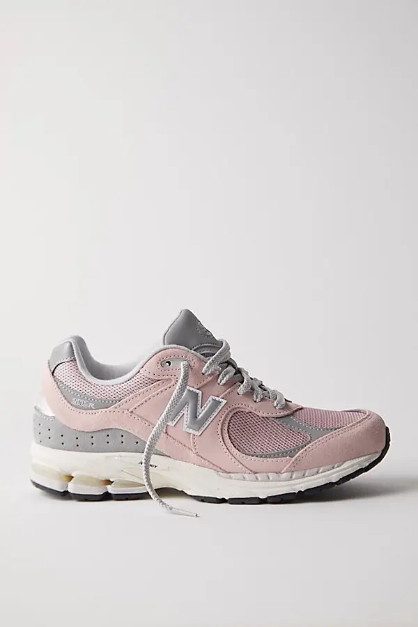 NEW BALANCE 2002r Suede Sneakers - Orb Pink/shadow Grey