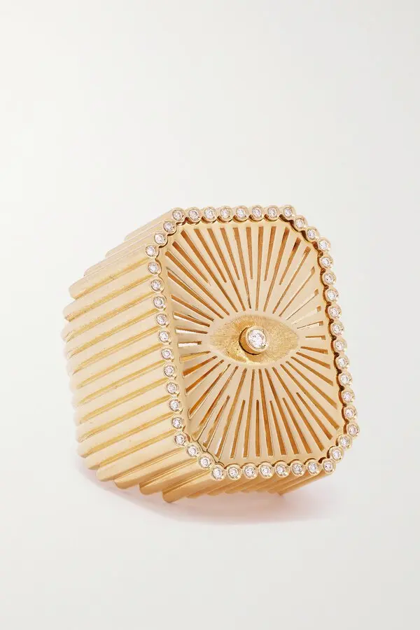 MARIE LICHTENBERG Eye Scap Diamond Ring