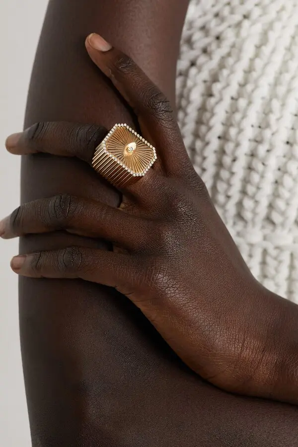 MARIE LICHTENBERG Eye Scap Diamond Ring