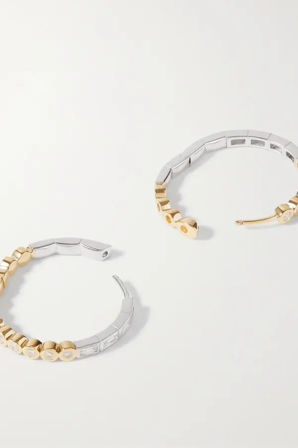 Yvonne Léon 18-karat Diamond Hoop Earrings