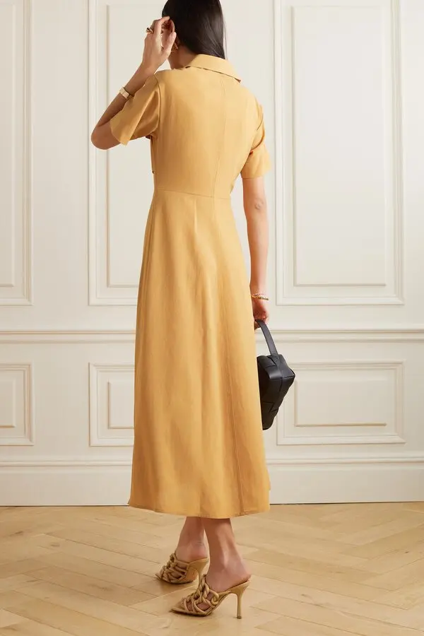 alc florence pleated midi dress A.L.C Florence Pleated Midi Dress, Women's Fashion, Dresses & Sets, Dresses  on Carousell