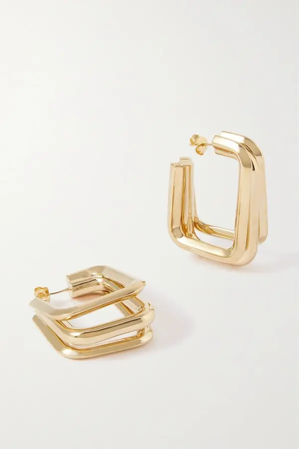 Saint Laurent Tone Hoop Earrings
