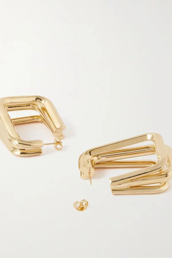 Saint Laurent Tone Hoop Earrings