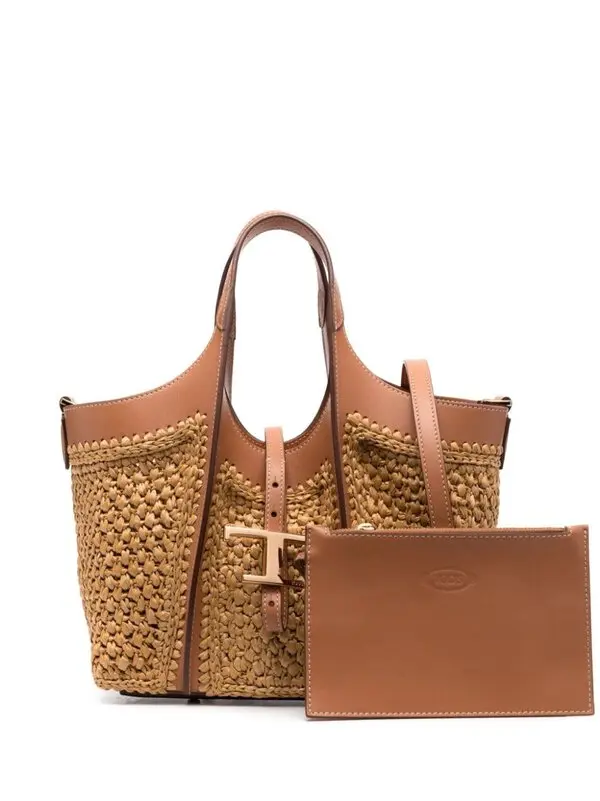 TOD'S Raffia Tote - Neutrals