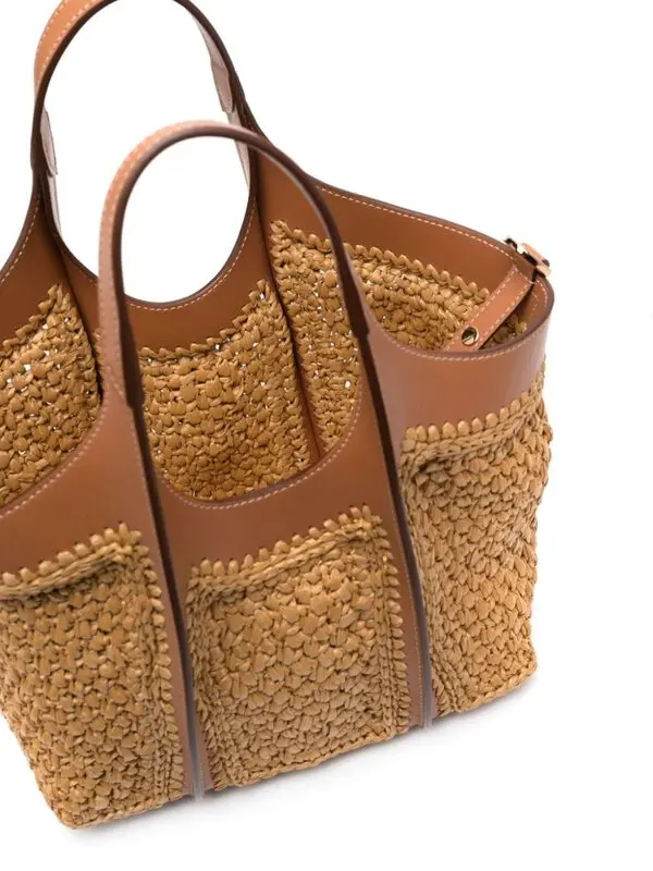 TOD'S Raffia Tote - Neutrals
