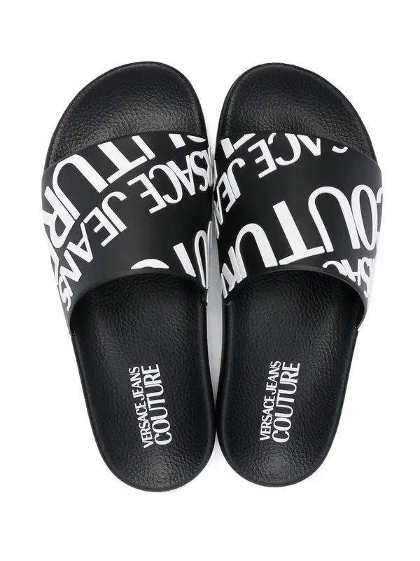Versace Logo-print Slides