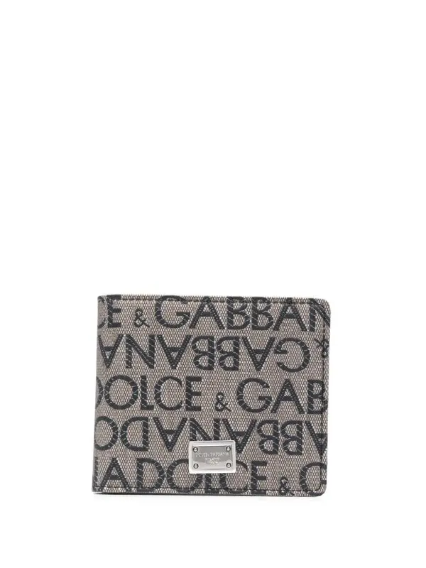 Dolce & Gabbana Logo Jacquard Wallet - Brown