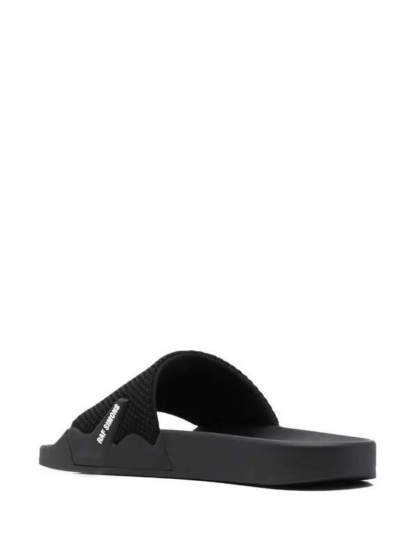 Raf Simons Astra Logo Slides - Black