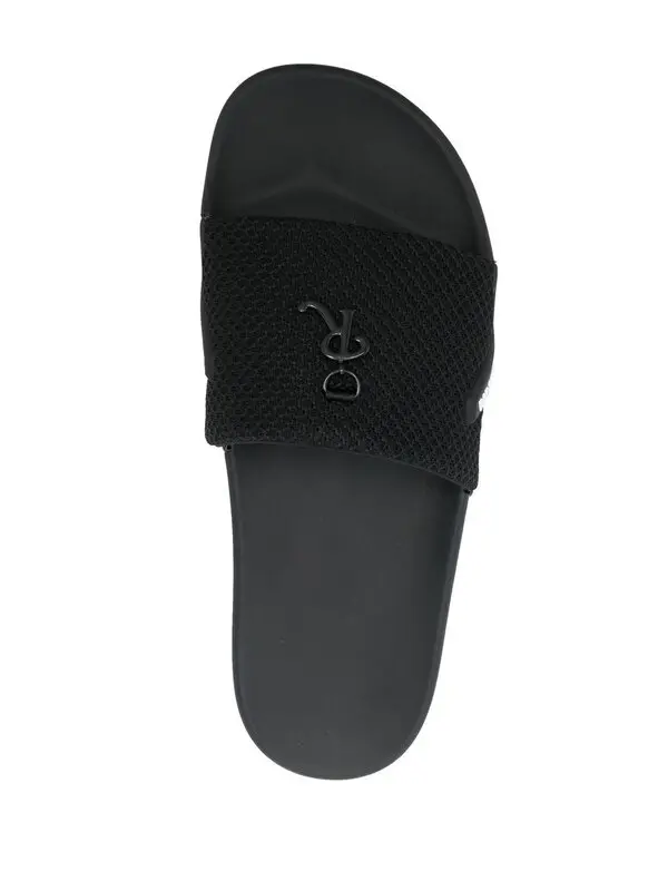 Raf Simons Astra Logo Slides - Black
