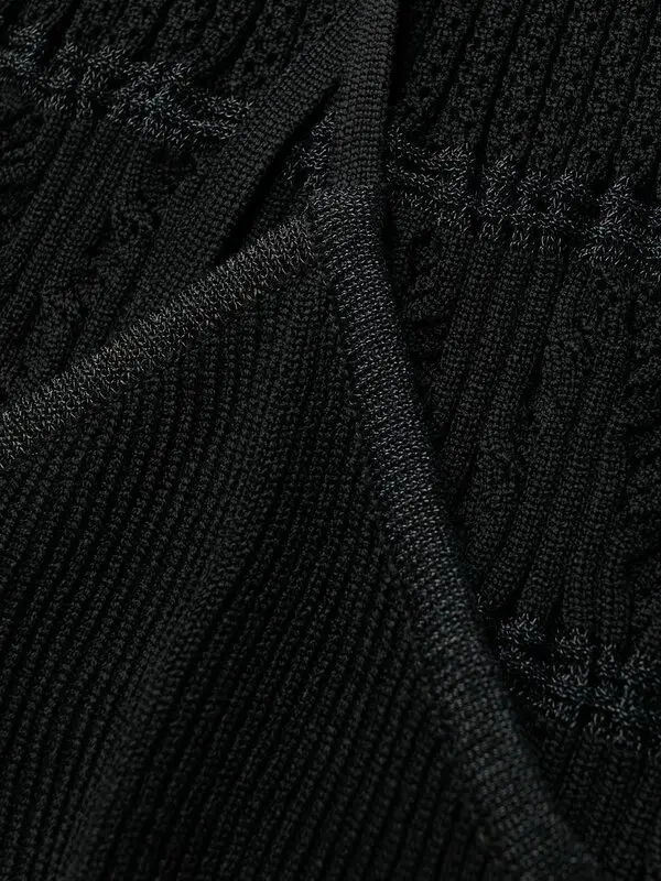 Balmain Ribbed Sleeveless Mini Dress