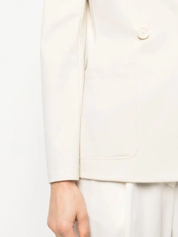 Harris Wharf London Double-breasted Blazer - Neutrals