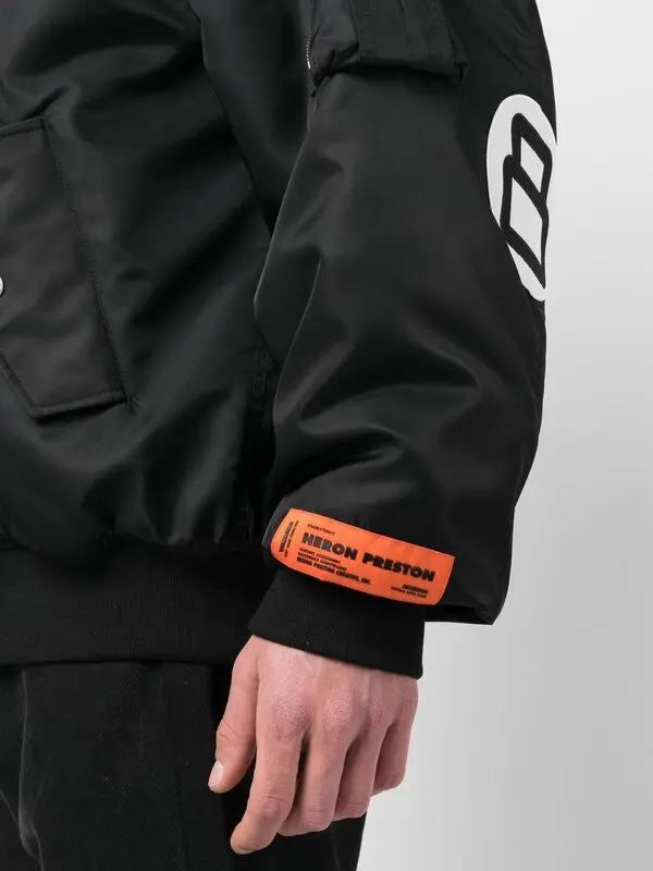 Heron Preston Padlock-patch Bomber Jacket