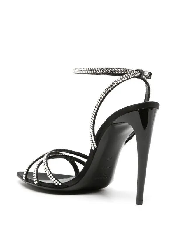 Saint Laurent Ava 105mm Rhinestone Sandals