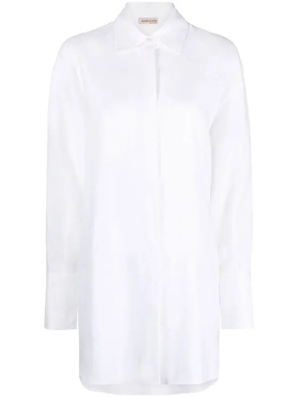 BLANCA VITA Oversized Mini Shirtdress