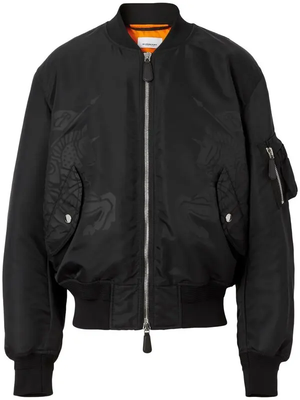 Burberry Equestrian Knight-print Bomber Jacket