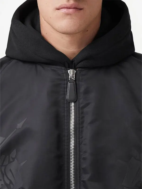 Burberry Equestrian Knight-print Bomber Jacket
